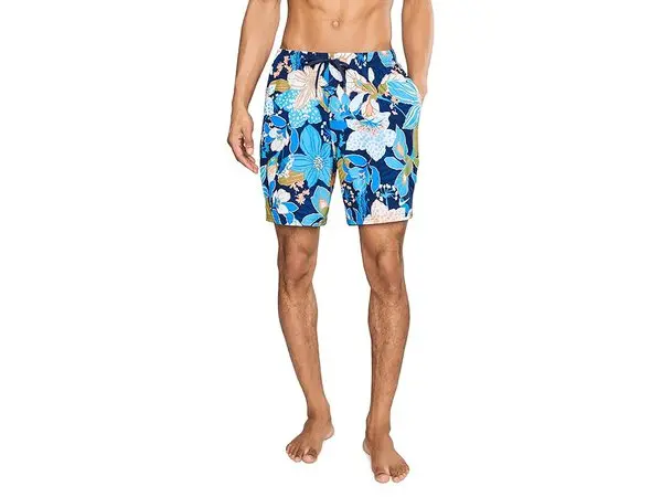 Nike Breaker Hot House Floral Volley Swim Trunks - Navy