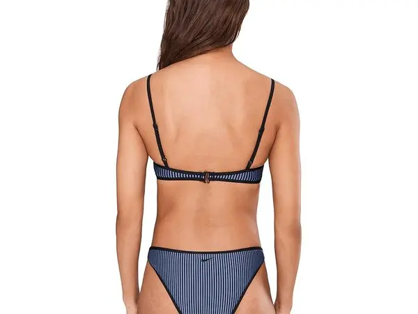 Nike Ripple Texture Bralette Bikini Top - Gray