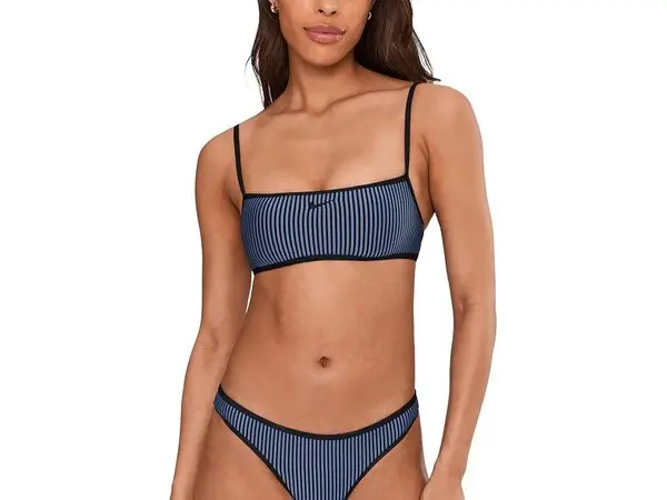 Nike Ripple Texture Bralette Bikini Top - Slate