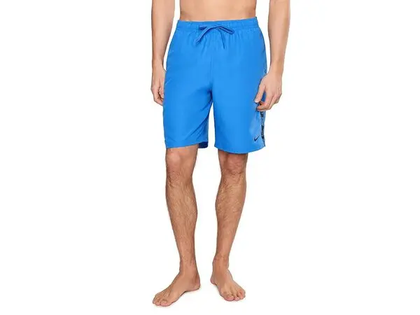 Nike Breaker Logo Tape 9" Volley Swim Trunks - Blue