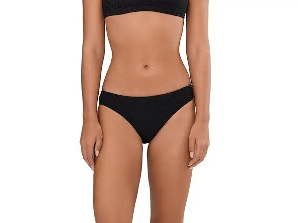 Nike Shoreline Pucker Hipster Bikini Bottom - Black