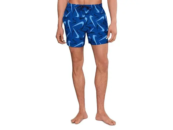 Nike Breaker Print 5 Brief Lined Volley Swimwear - Navy