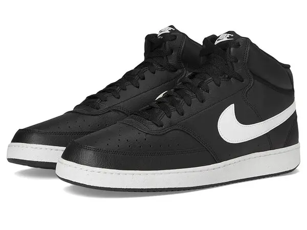 Nike Court Vision Mid Next Nature High Top Sneakers - Black