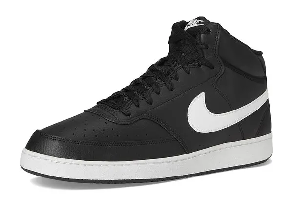 Nike Court Vision Mid Next Nature High Top Sneakers - Black