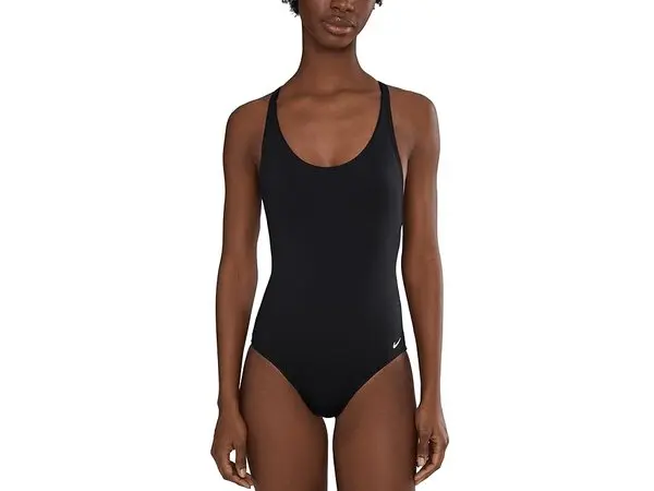 Nike Scoop Neck One-piece Swimsuit - Black