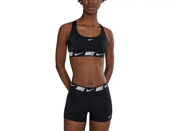 Nike Logo Tape Kickshort Swimwear - Black