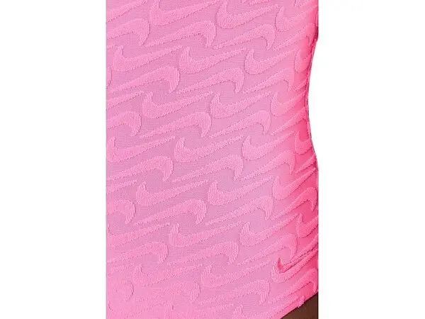 Nike Swoosh Link Terry Y-back One-piece Swimsuit - Pink