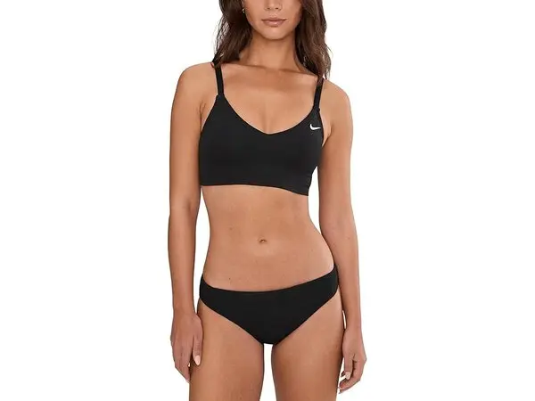 Nike Line Wave Jacquard Hipster Bikini Bottom - Black