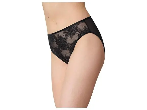 Wacoal High Cut Brief Panty Underwear - Black