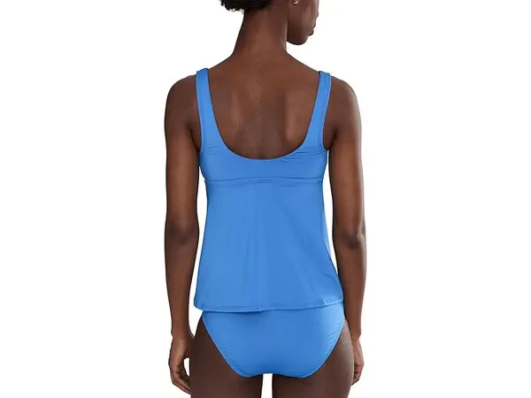 Nike Effortless Essential Scoop Neck Tankini Swimsuit - Blue