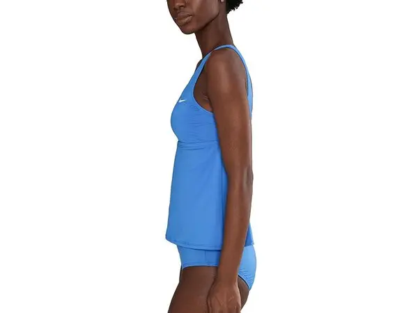 Nike Effortless Essential Scoop Neck Tankini Swimsuit - Blue