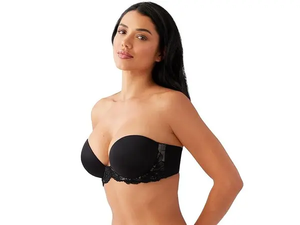 Wacoal Self-assured Push-up Strapless Bra Bra Roebuck - Black