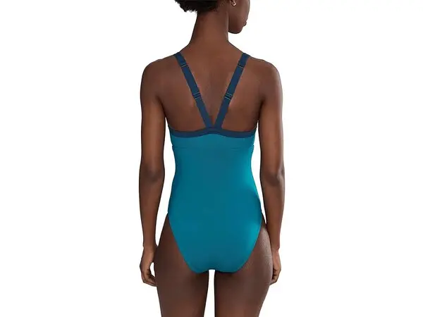Nike Color Block V-back One Piece Swimsuit
