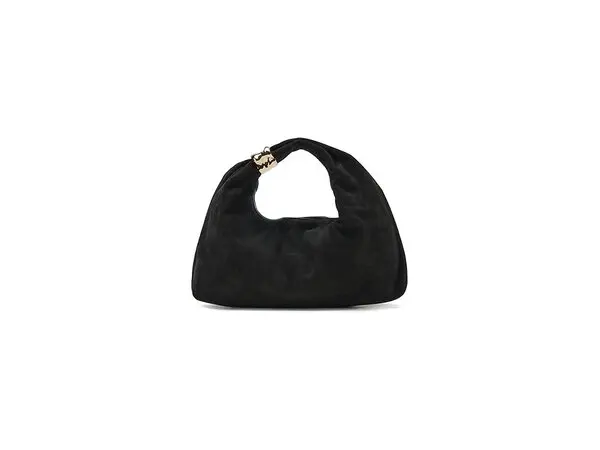 Madewell Suede Hand Held Ring Pouch Shoulder Handbag - Black