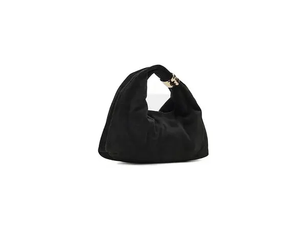 Madewell Suede Hand Held Ring Pouch Shoulder Handbag - Black