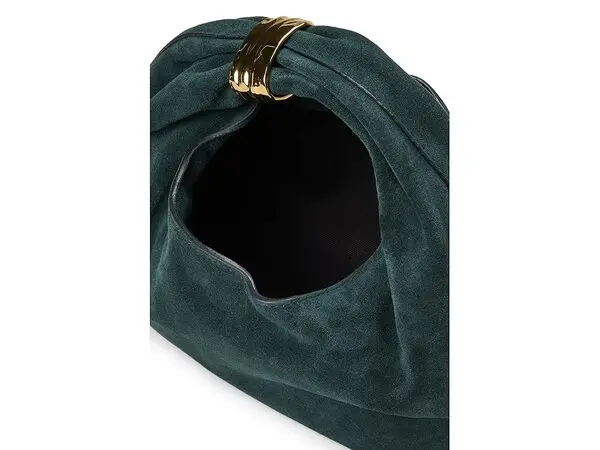 Madewell Suede Hand Held Ring Pouch Shoulder Handbag - Blue