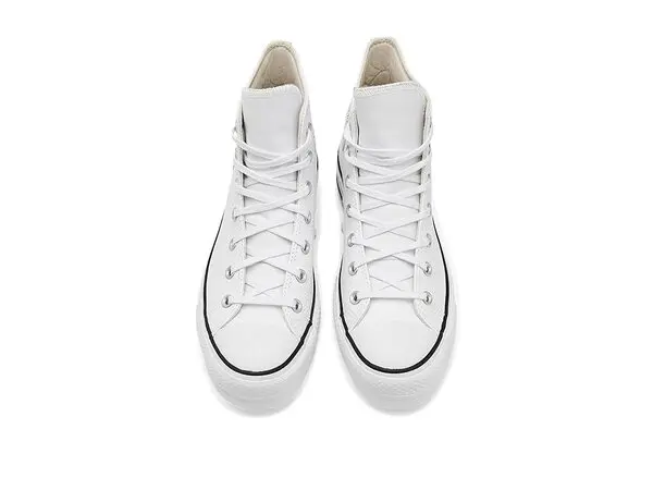 CONVERSE Chuck Taylor All Star High Top Platform Leather Lace-up Sneakers - Gray