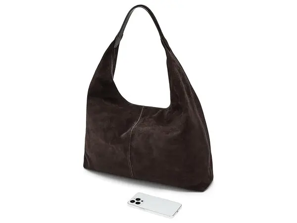 Madewell Suede Slouchy Shoulder Tote - Brown