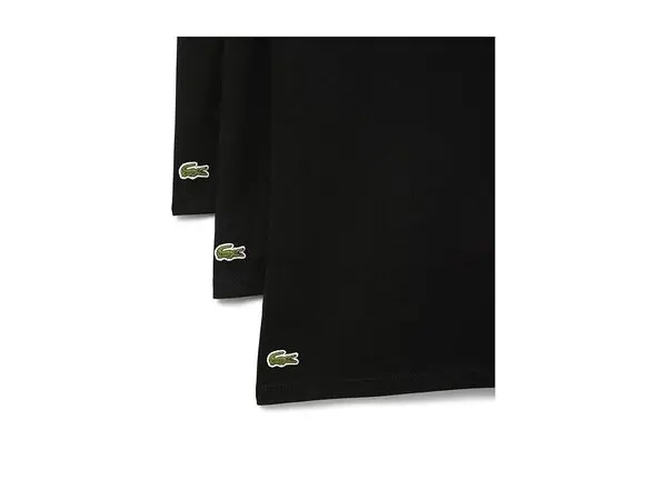 Lacoste 100% Cotton Regular Fit Crew-neck T-shirt 3-pack T Shirt - Black