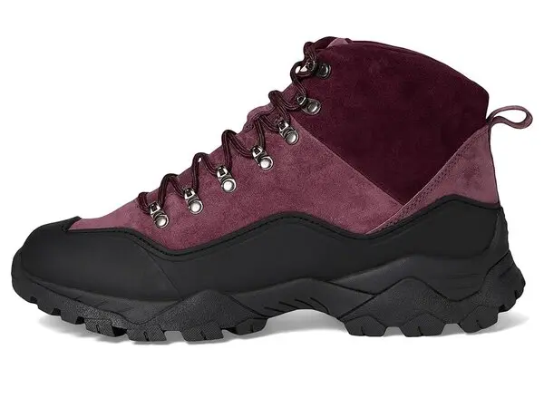 Hunter Jasper Suede Lace-up Boots - Red