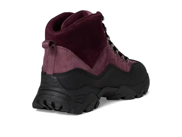 Hunter Jasper Suede Lace-up Boots - Red