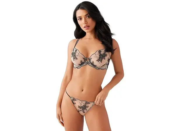 Wacoal Midnight Soiree Underwire Bra Bra Caviar - Black