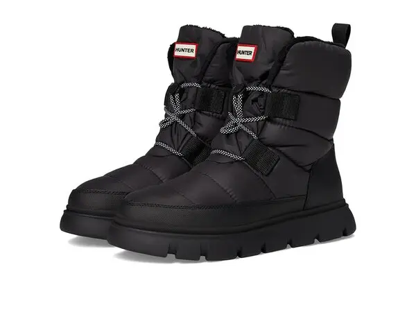 Hunter Moon Boots Waterproof Lace-up Boots - Black