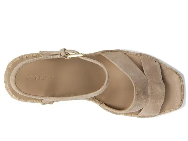 Vince Gwen Suede Espadrille Wedge Sandals