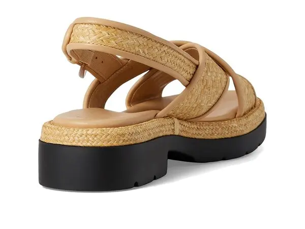 Vince Helena Raffia Slingback Wedge Sandals