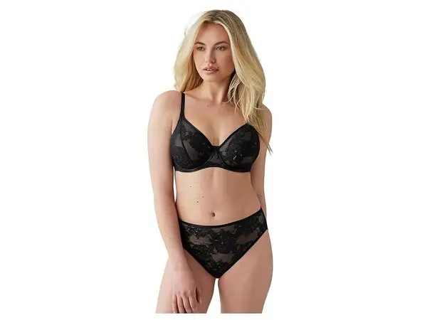 Wacoal Full Bloom Full Coverage Underwire Bra 855409 Bra Belgian Block - Black