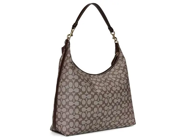COACH Signature Jacquard Shoulder Bag - Brown