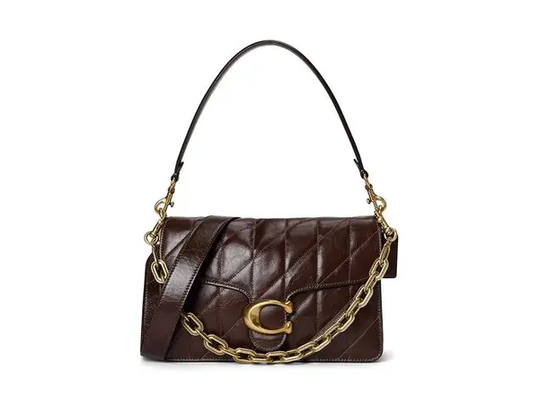 COACH Quilted Chain Tabby Shoulder Bag - Maple