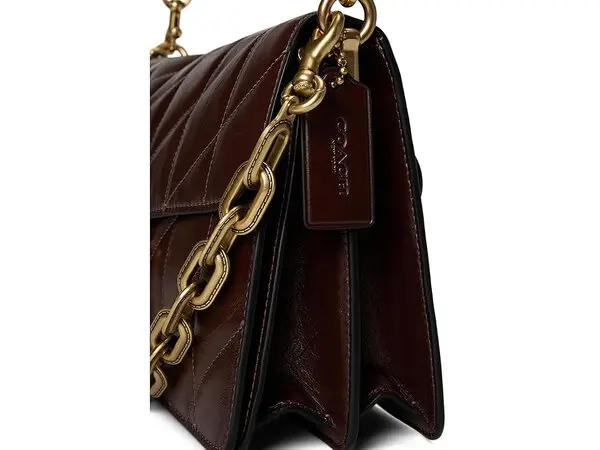 COACH Quilted Chain Tabby Shoulder Bag - Tan