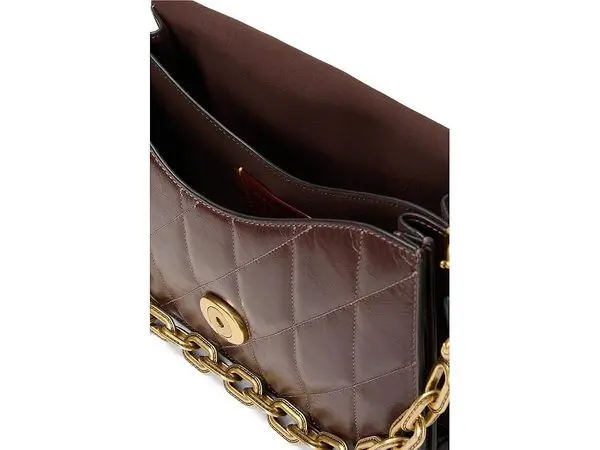 COACH Quilted Chain Tabby Shoulder Bag - Tan