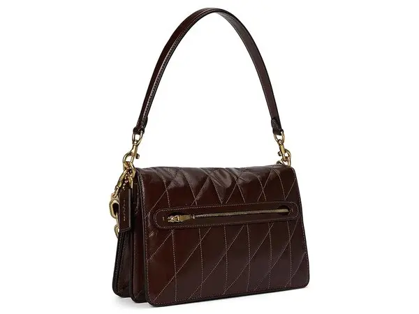COACH Quilted Chain Tabby Shoulder Bag - Tan