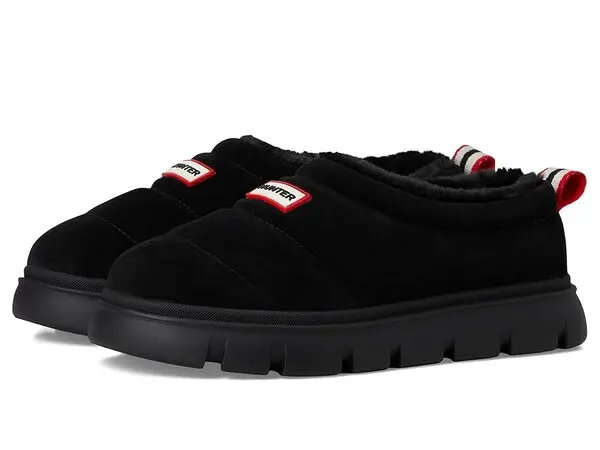 Hunter Madison Suede Boots - Black