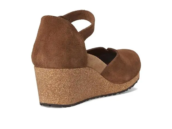 BIRKENSTOCK Mary Wedge Sandal Suede - Brown