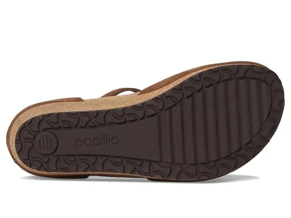 BIRKENSTOCK Mary Wedge Sandal Suede - Brown