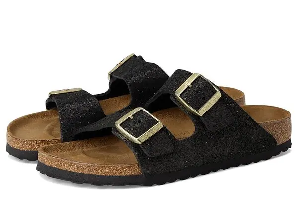 BIRKENSTOCK Arizona Metallic Sandals - Black