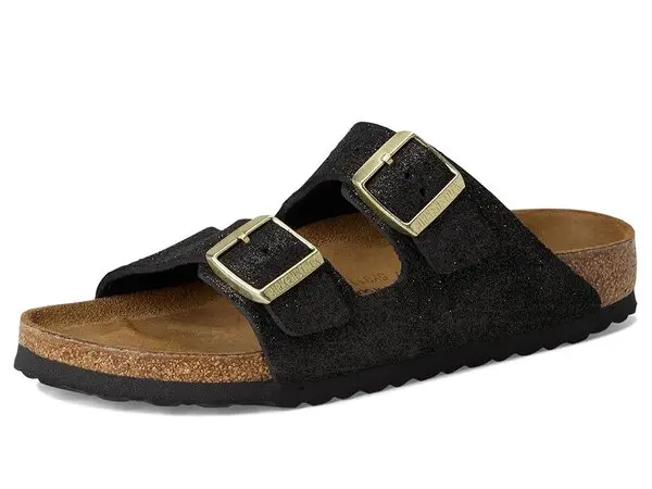 BIRKENSTOCK Arizona Metallic Sandals - Black