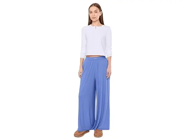 UGG Imogen Wide Leg Rib Knit Pants - Blue