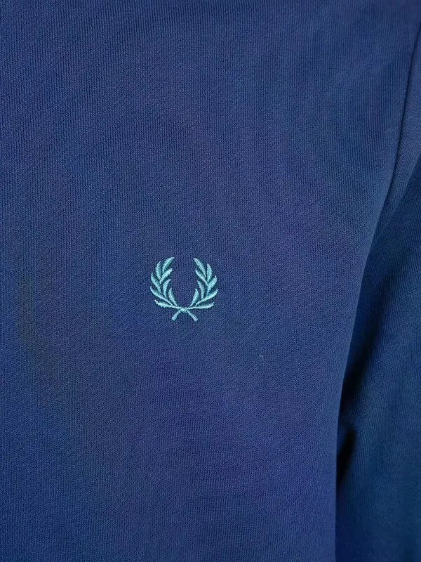Fred Perry Logo Embroidered Zip-up Sweatshirt
