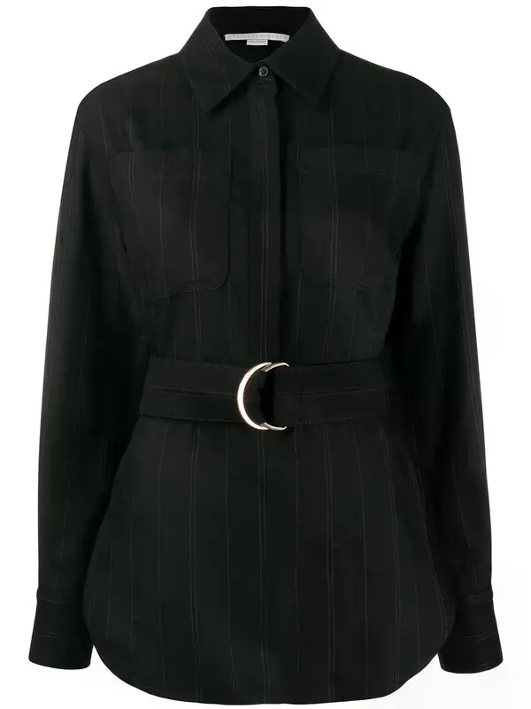 Stella McCartney Belted Striped Shirt