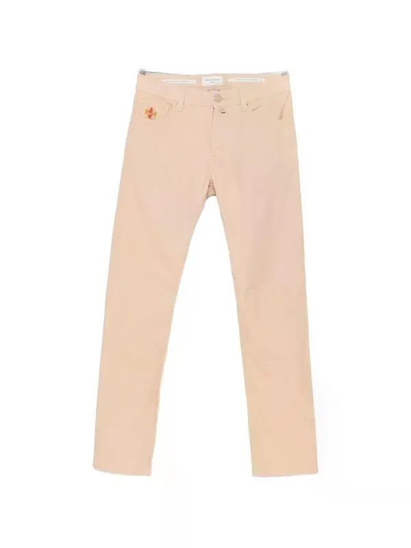 Jacob Cohen Bard Logo Patch Trousers - Neutrals