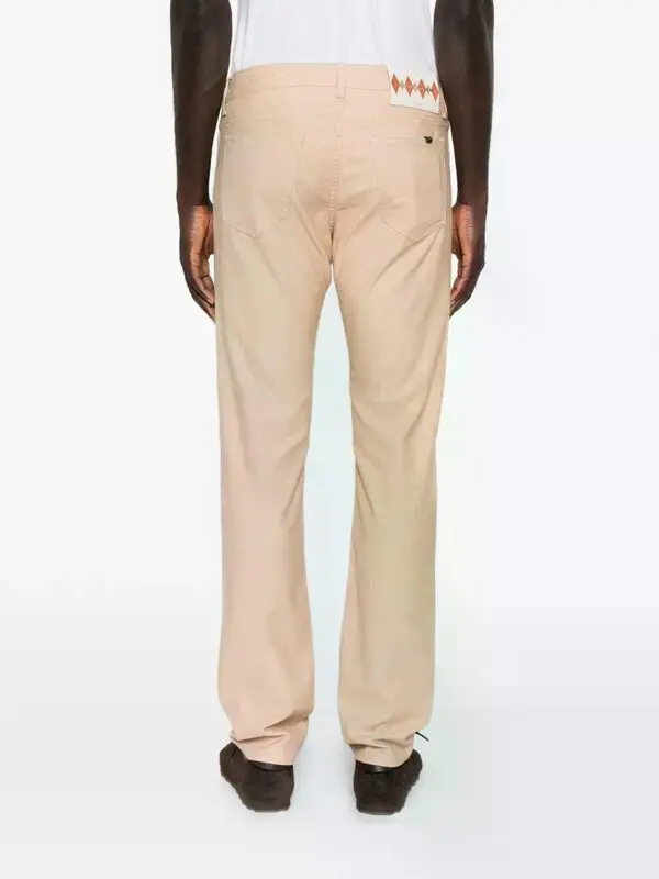 Jacob Cohen Bard Logo Patch Trousers - Neutrals