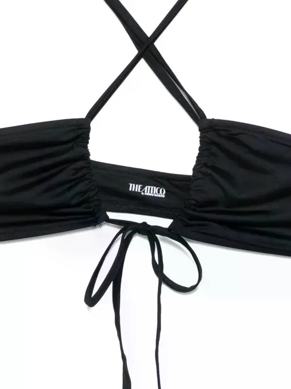Attico Halterneck Side-tie Bikini