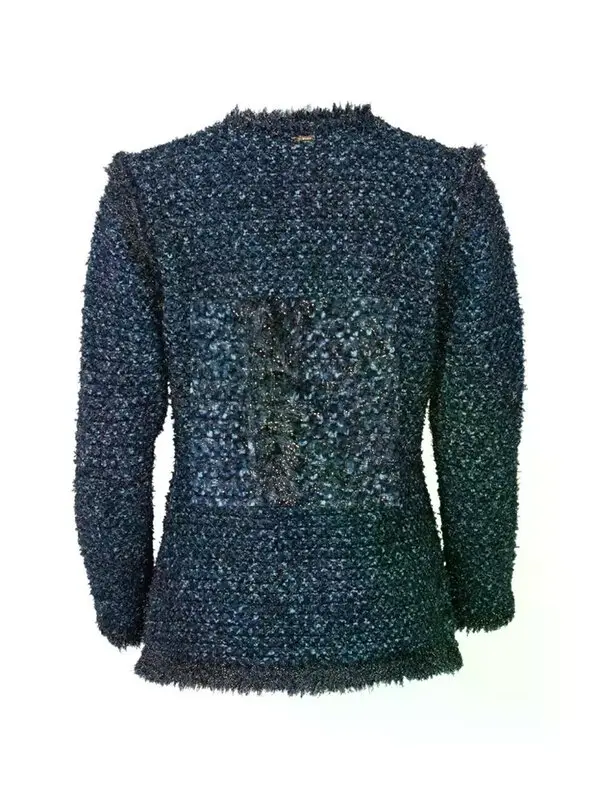 TWINSET Long-sleeved V-neck Jacket With Textured Finish