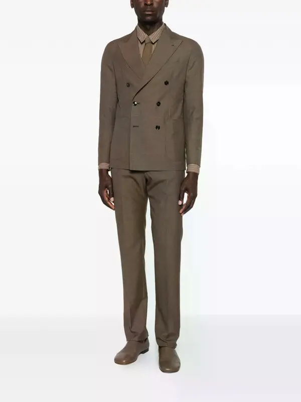 Tagliatore Double-breasted Virgin-wool Suit