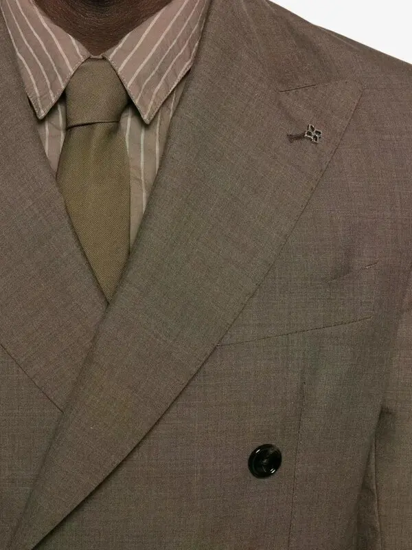 Tagliatore Double-breasted Virgin-wool Suit