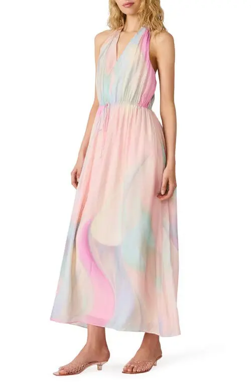 Steve Madden Crawford Halterneck Printed Maxi Dress